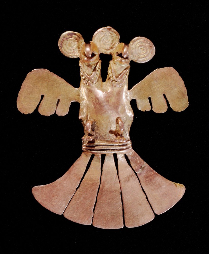 Colgante de águila bicéfala, Popayán (700-1500)